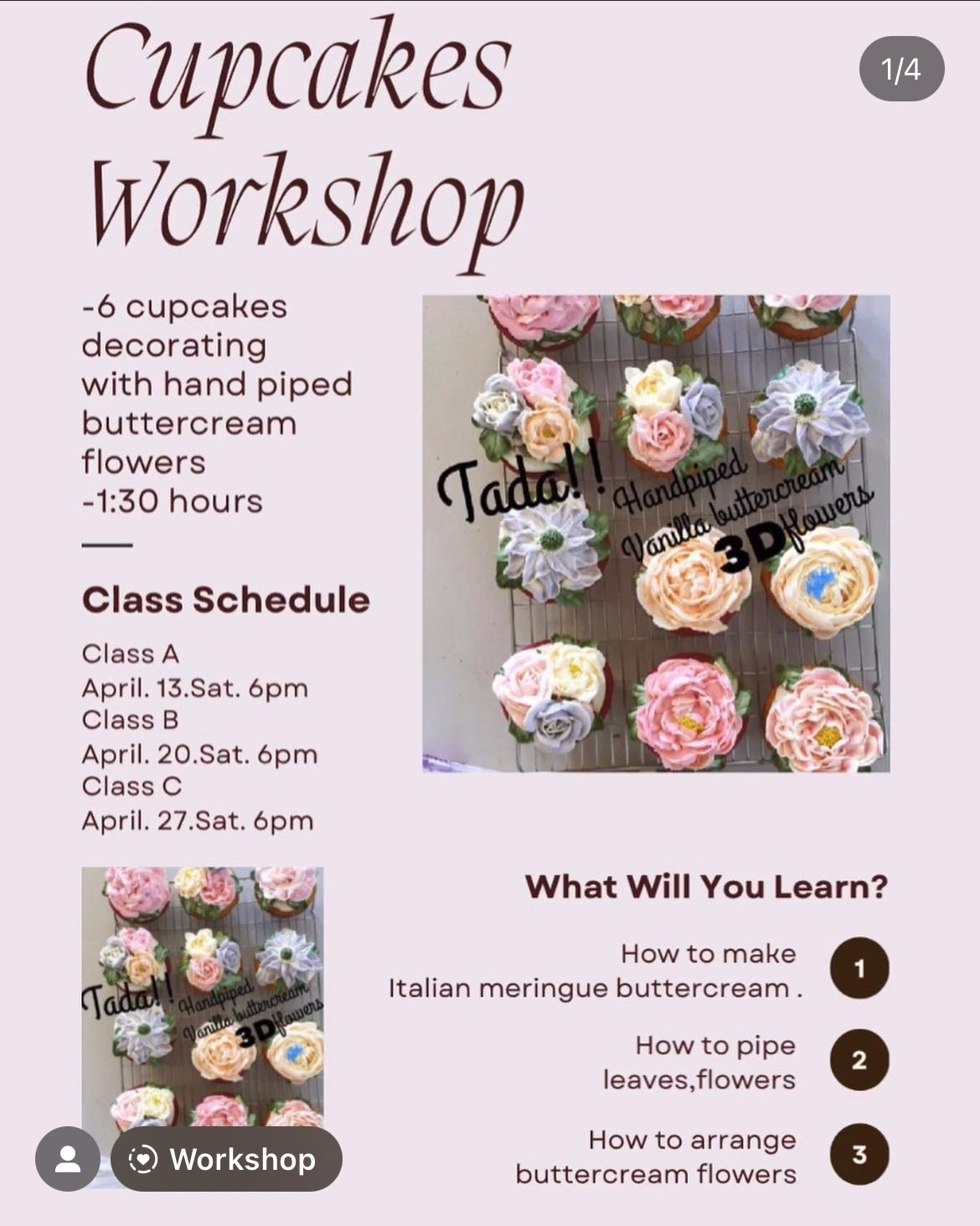 Baking Class – Willow Cake & Bake